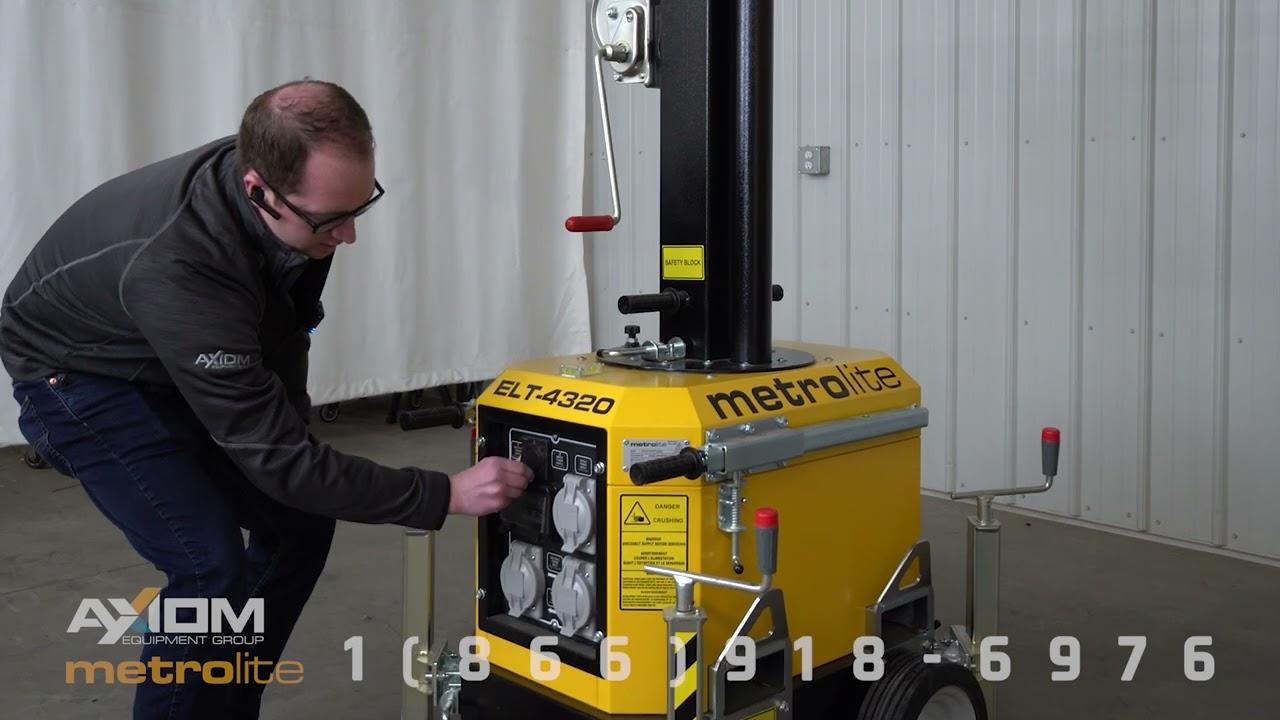 Metrolite ELT-4320 (Electric Light Tower) - Product Demo - Axiom ...
