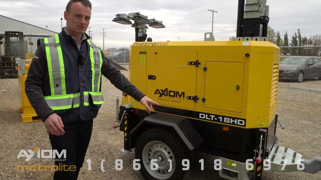 Metrolite DLT-18HD (Diesel Light Tower) Product Demo - Axiom Equipment ...